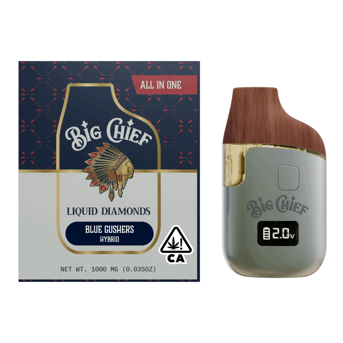 Big Chief 2g Liq Diam *h* (Blue Gusher) 6ct – Seaway Wholesale
